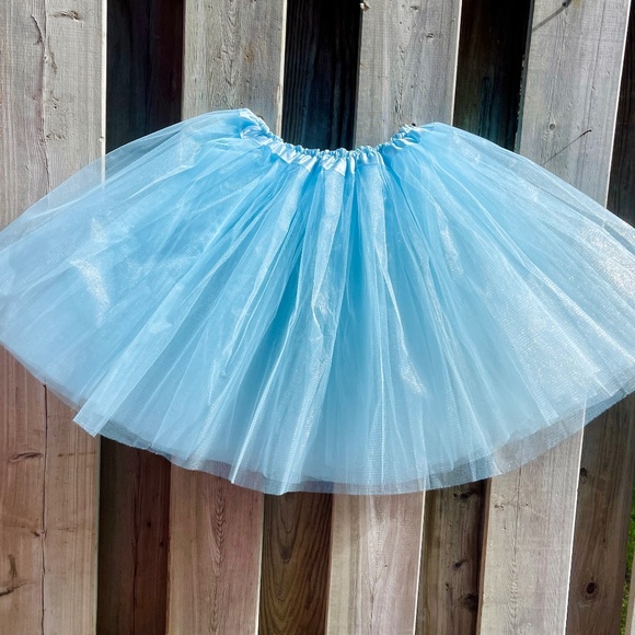 melodylinen | Skirts | New 4 Full Layer Teenadult Light Blue Tutu ...